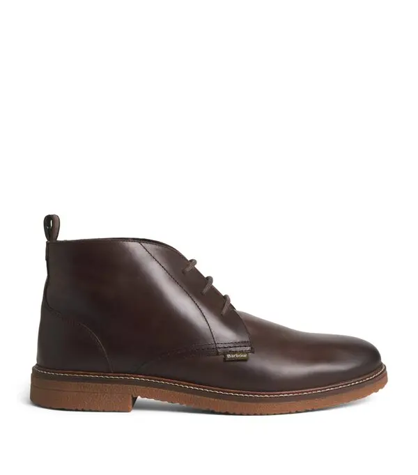 Barbour Leather Kirkstone Desert Boots - Brown