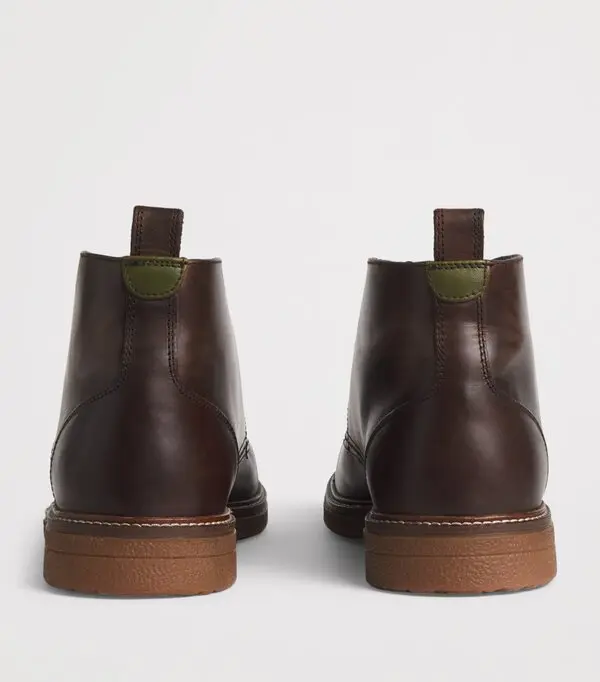 Barbour Leather Kirkstone Desert Boots - Brown