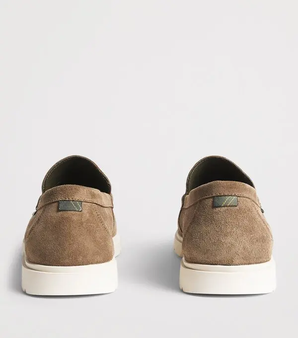 Barbour Suede Carty Loafers - Beige