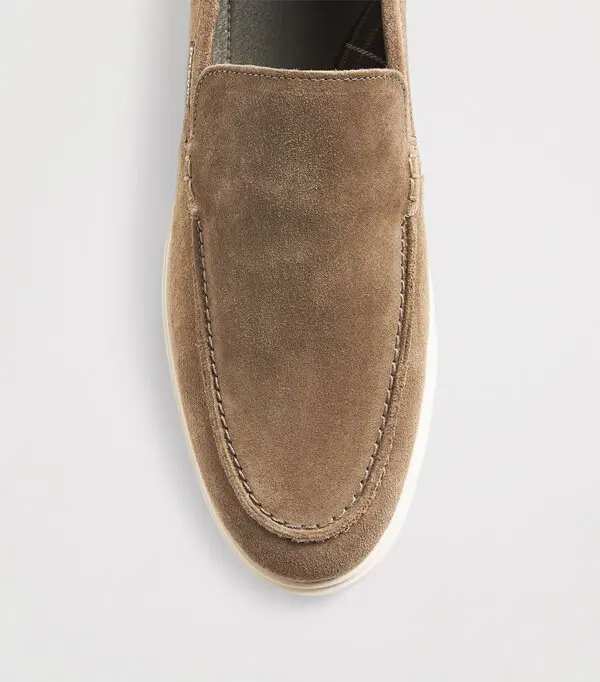 Barbour Suede Carty Loafers - Beige
