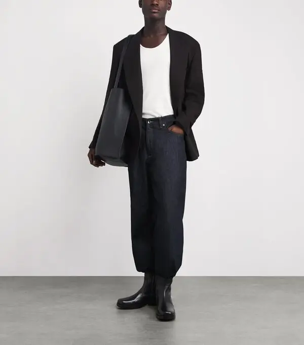 Studio Nicholson Leather Square-toe Boots