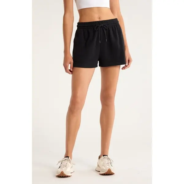 Zella French Terry Shorts - Black