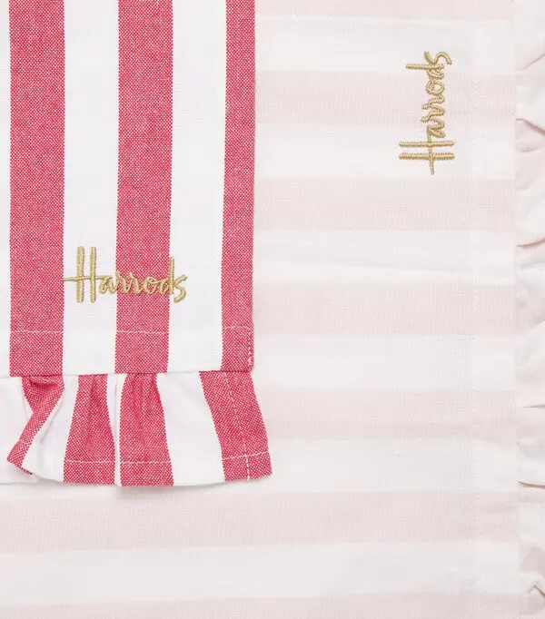 Harrods Stripe Ruffle Tea Towels