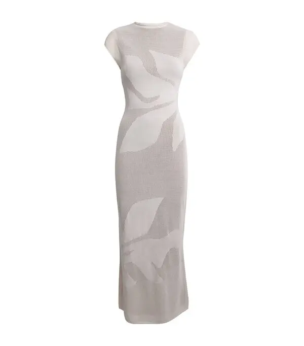 SIR. Knitted Solange Maxi Dress - Ivory