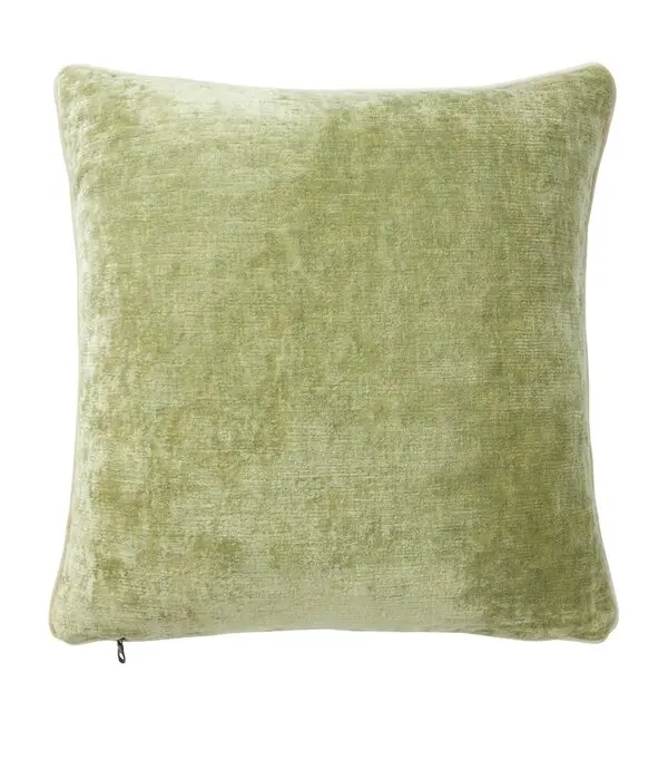 YVES DELORME Orphéo Square Cushion Cover - Green