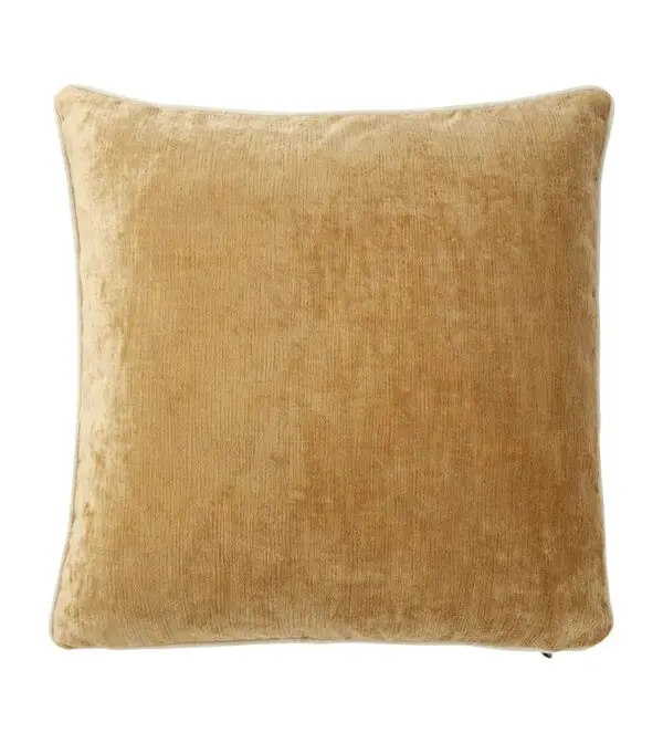 YVES DELORME Orphéo Square Cushion Cover - Gold