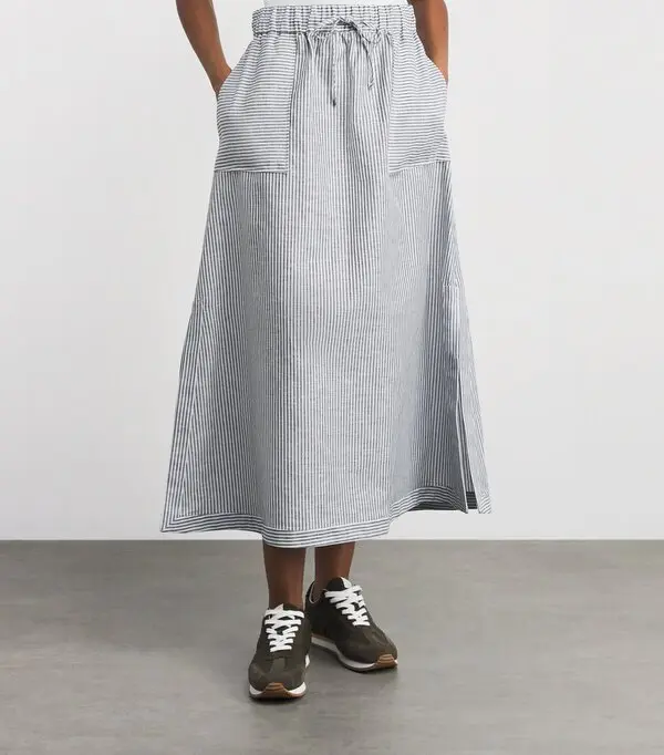 Max Mara Striped Maxi Skirt