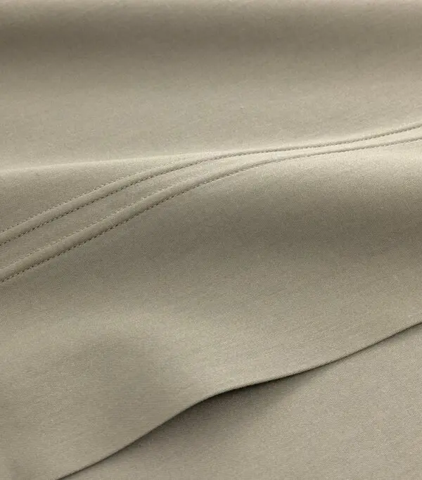 YVES DELORME Triomphe Kaki Super King Flat Sheet - Green