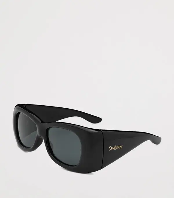 Saint Laurent Oversized Pillowed Sunglasses - Black