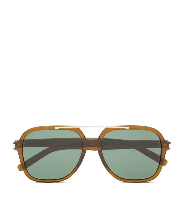 Saint Laurent Aviator 545 Sunglasses - Brown