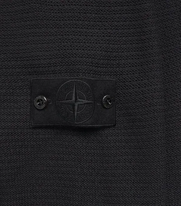 Stone Island Cotton-cashmere Ghost Sweater - Black