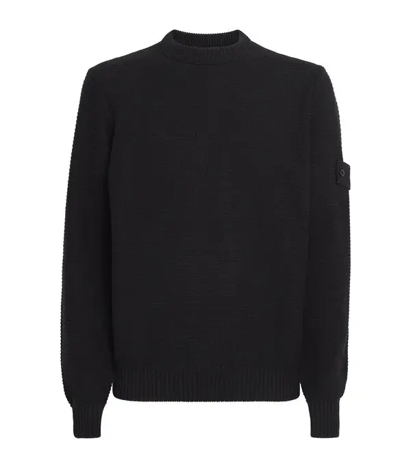 Stone Island Cotton-cashmere Ghost Sweater - Black