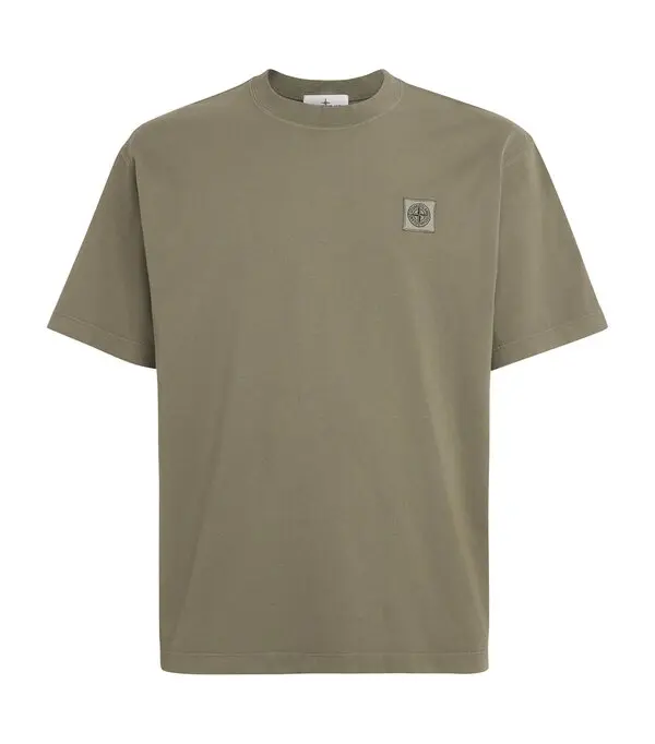 Stone Island Organic Cotton Logo T-shirt - Green