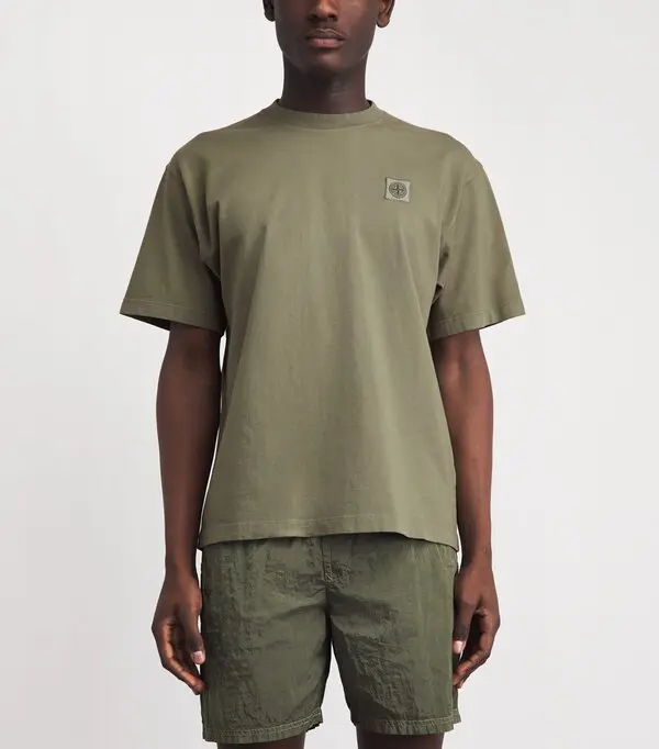 Stone Island Organic Cotton Logo T-shirt - Green
