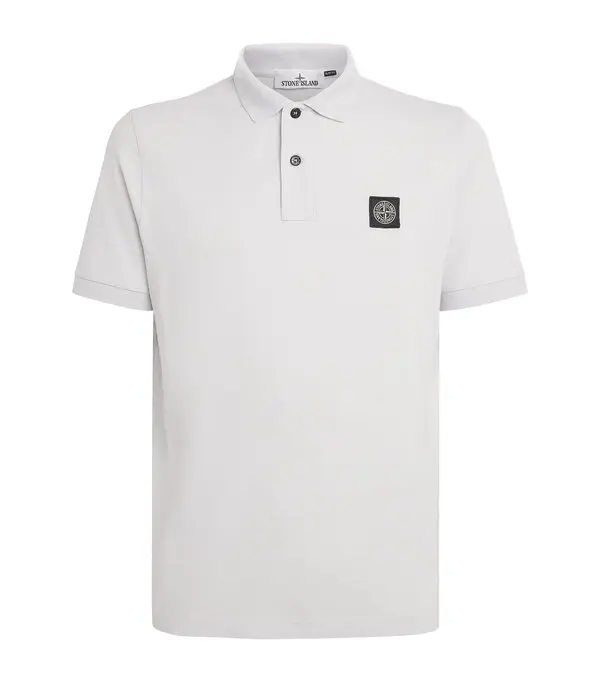 Stone Island Stretch Organic Cotton Polo Shirt - Blue