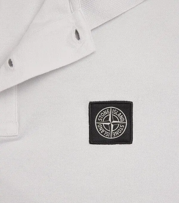 Stone Island Stretch Organic Cotton Polo Shirt - Blue