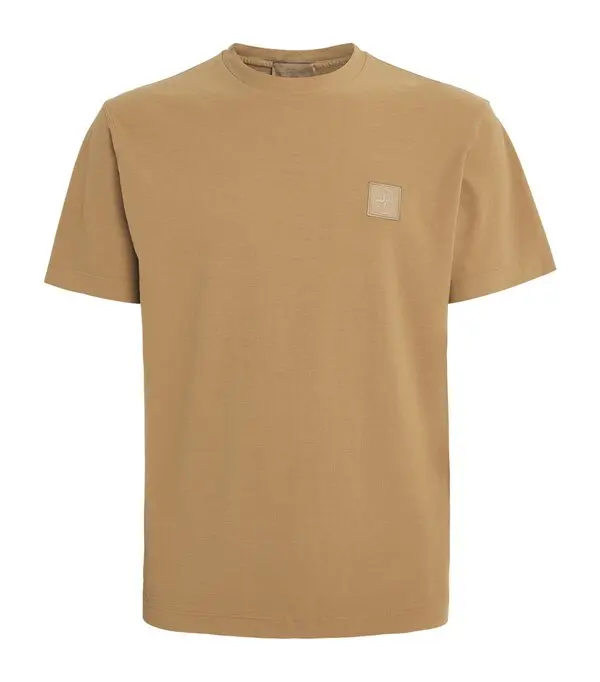 Stone Island Organic Cotton Ghost T-shirt - Beige