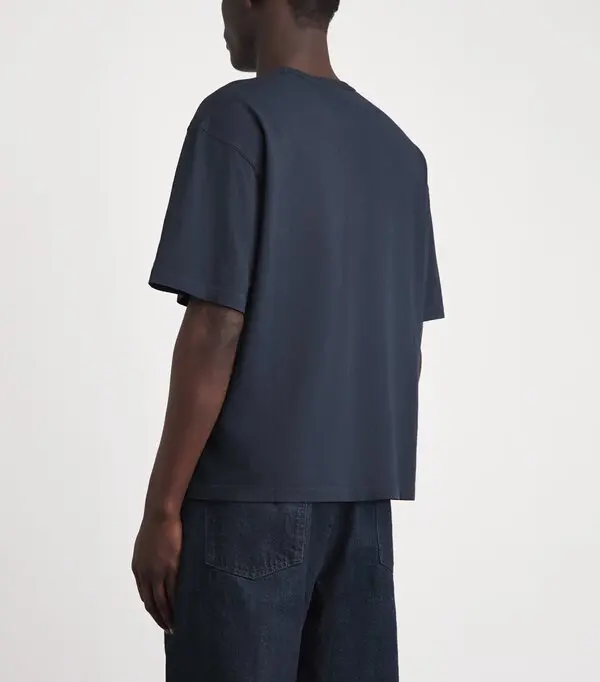 Stone Island Organic Cotton Logo T-shirt - Navy
