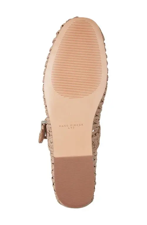 Marc Fisher Emillia Mary Jane Flat - Light Natural