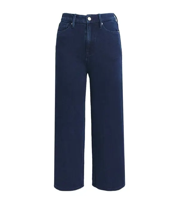 Good American Cropped Jeanius Palazzo Trousers