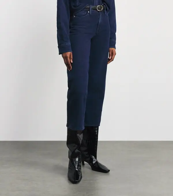 Good American Cropped Jeanius Palazzo Trousers