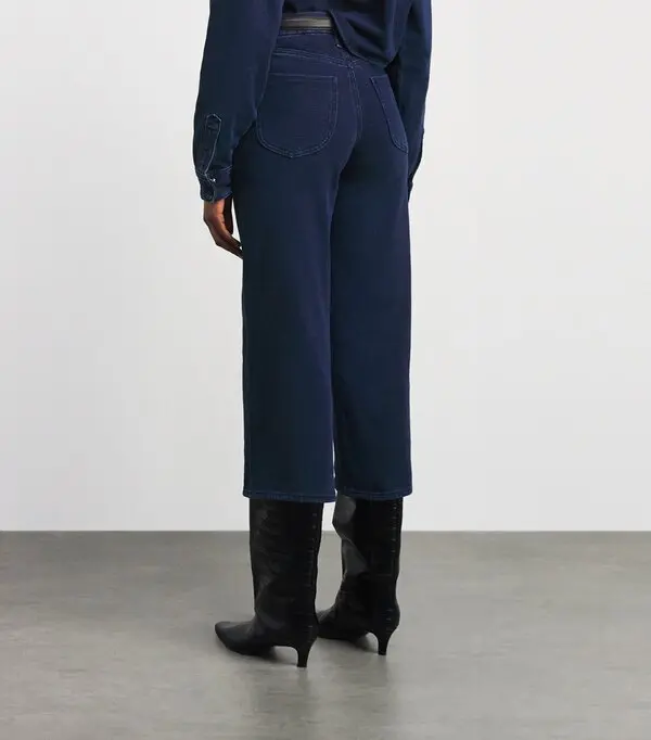 Good American Cropped Jeanius Palazzo Trousers