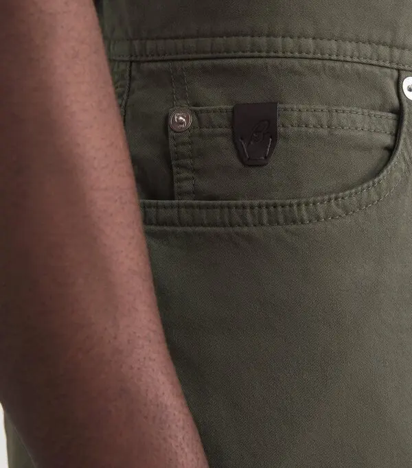 Brioni Stretch-cotton Straight Trousers