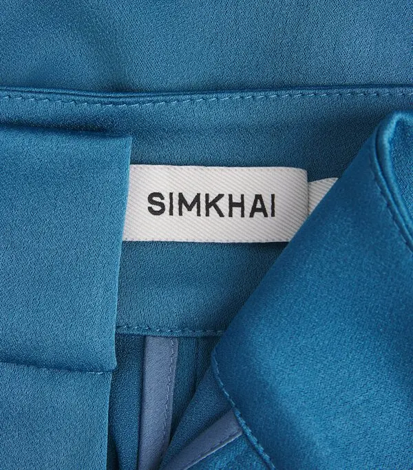 Simkhai Satin Kyra Trousers - Blue