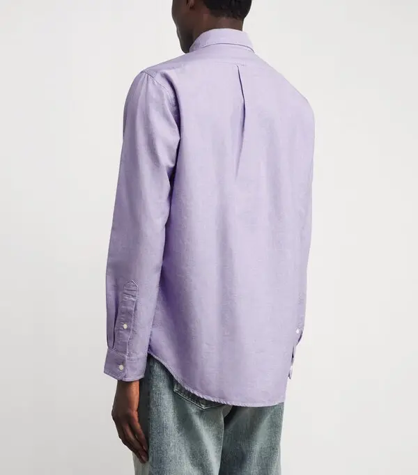 Polo Ralph Lauren Cotton Custom Fit Oxford Shirt - Purple