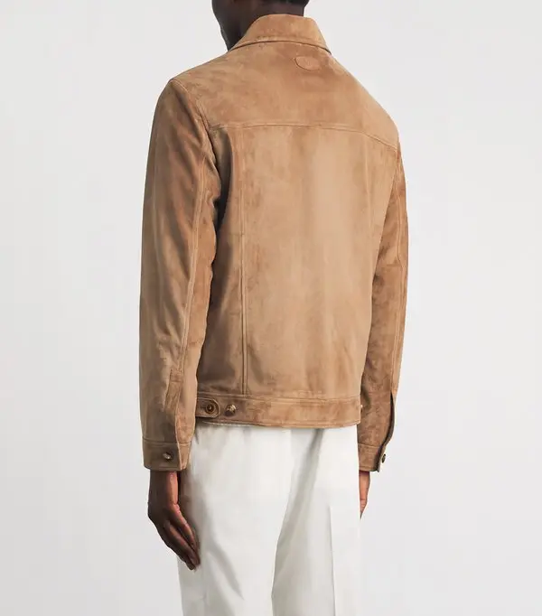 BRETT JOHNSON Suede Sedona Trucker Jacket