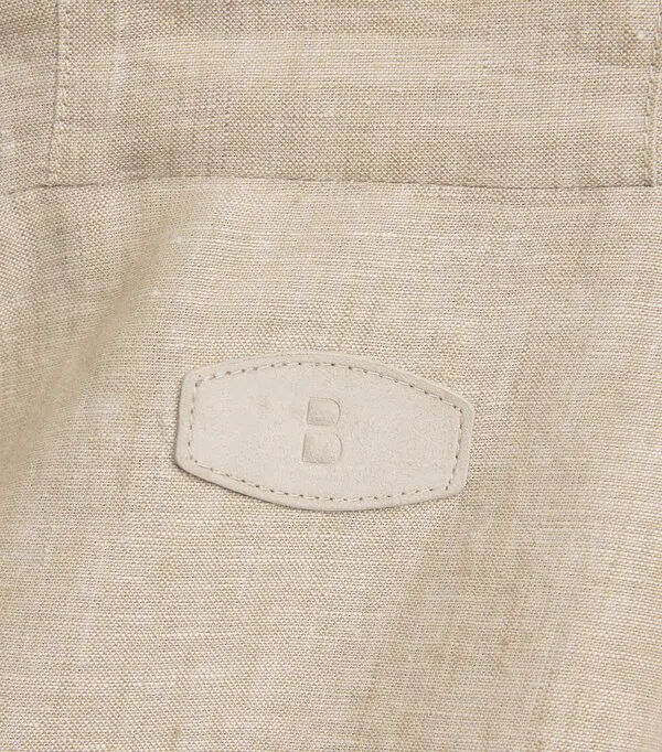 BRETT JOHNSON Linen Hooded Jacket - Beige