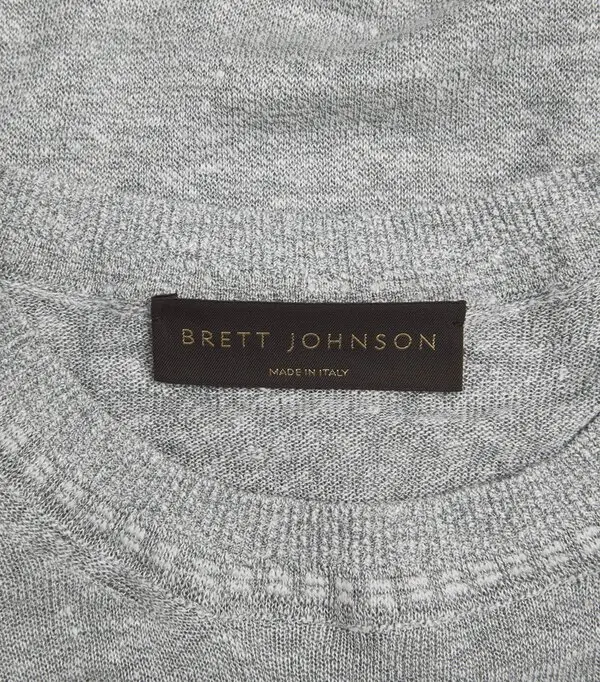 BRETT JOHNSON Linen-silk T-shirt