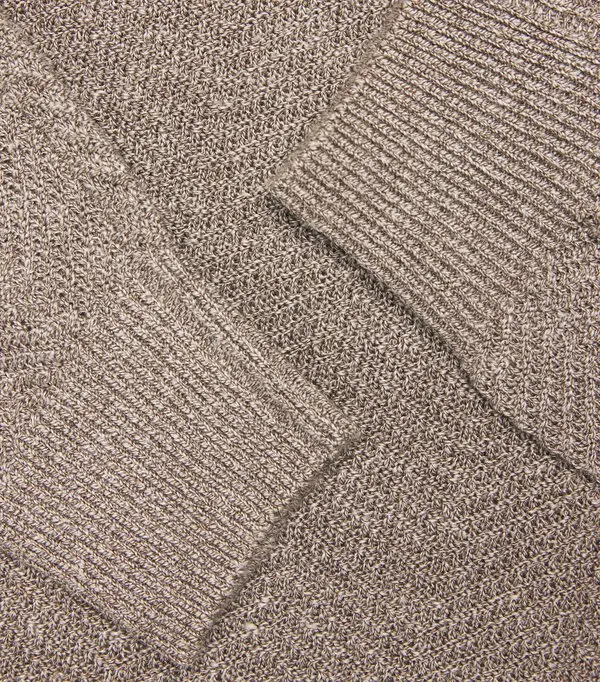 BRETT JOHNSON Linen-silk Herringbone Sweater