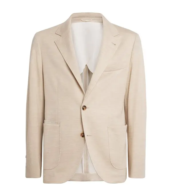 BRETT JOHNSON Virgin Wool-silk-linen Blazer