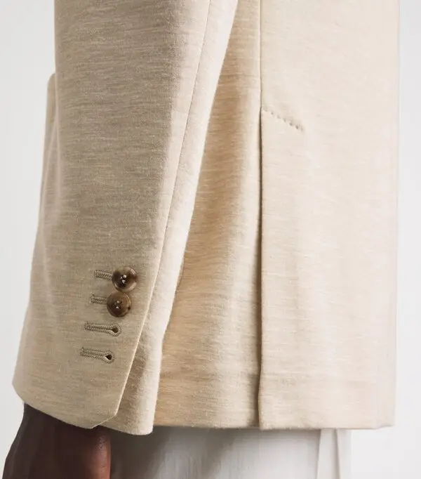 BRETT JOHNSON Virgin Wool-silk-linen Blazer