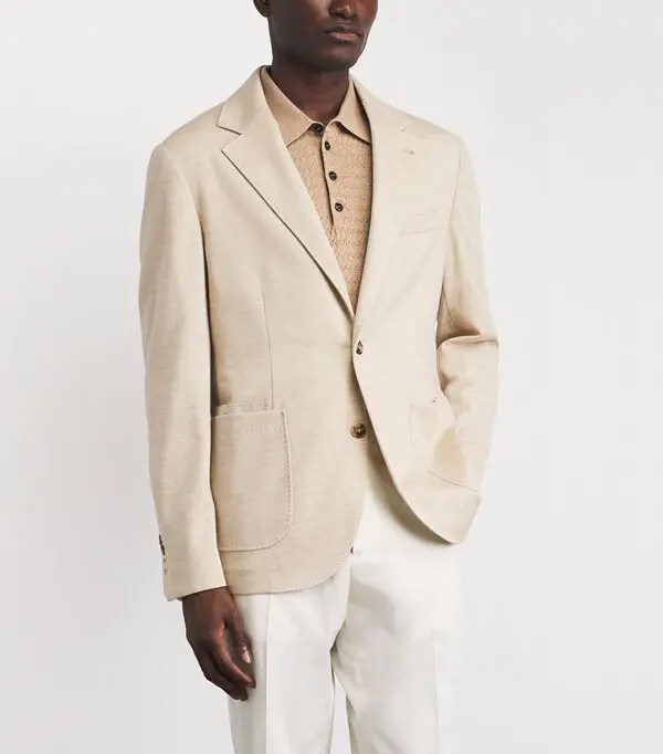 BRETT JOHNSON Virgin Wool-silk-linen Blazer