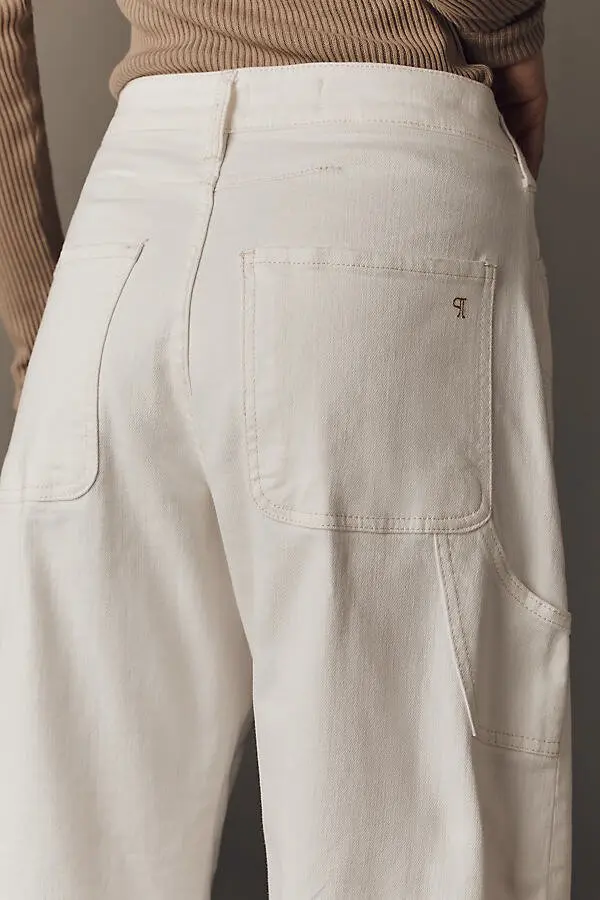 PILCRO Carpenter Barrel Jeans - Bright White