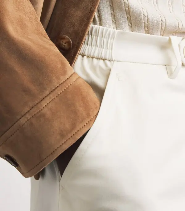 BRETT JOHNSON Stretch-cotton-silk Trousers