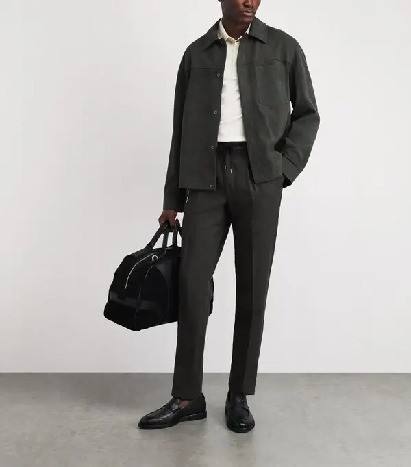 BRETT JOHNSON Cotton-silk Tipped Polo Shirt