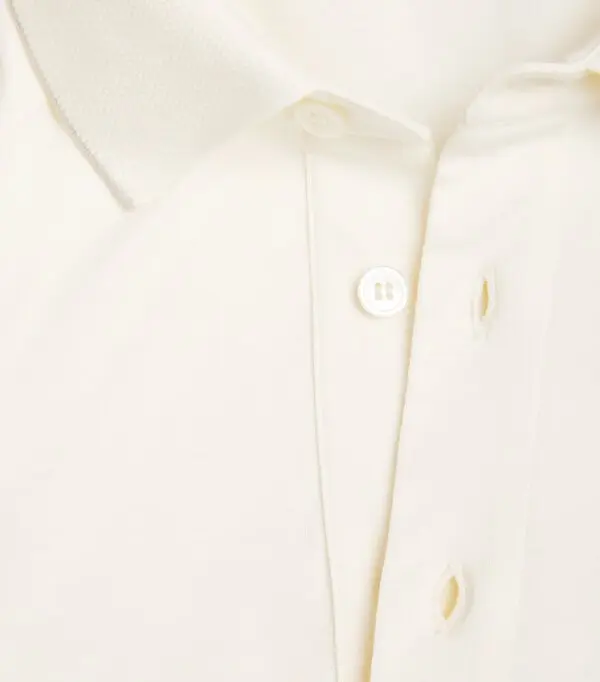 BRETT JOHNSON Cotton-silk Tipped Polo Shirt