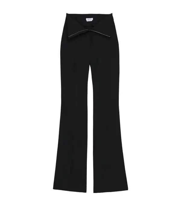Alexander McQueen Wool Foldover-waist Trousers