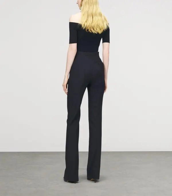 Alexander McQueen Wool Foldover-waist Trousers