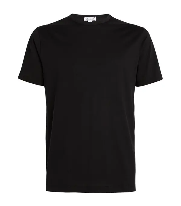 Sunspel Supima Cotton Classic T-shirt - Black
