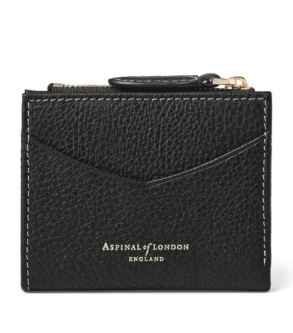 ASPINAL OF LONDON Leather Hudson Coin And Card Holder - Black