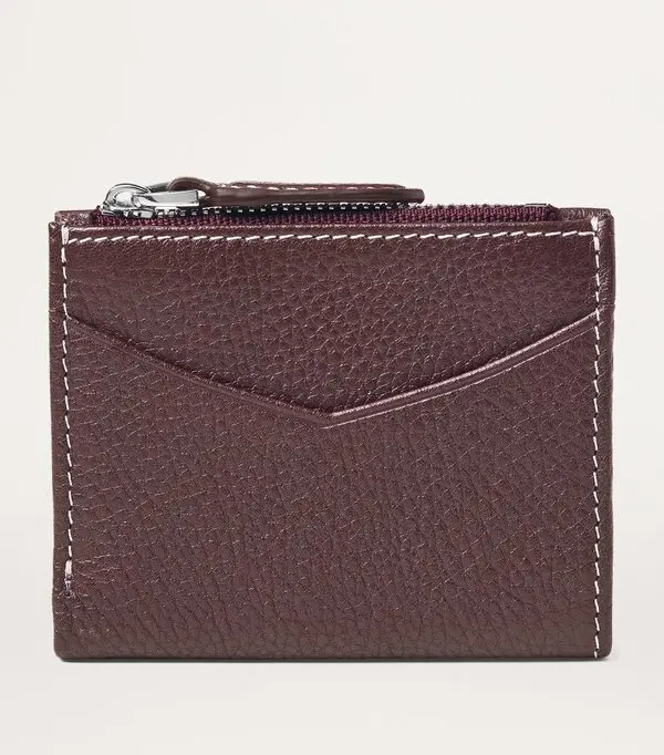 ASPINAL OF LONDON Leather Hudson Coin And Card Holder - Red