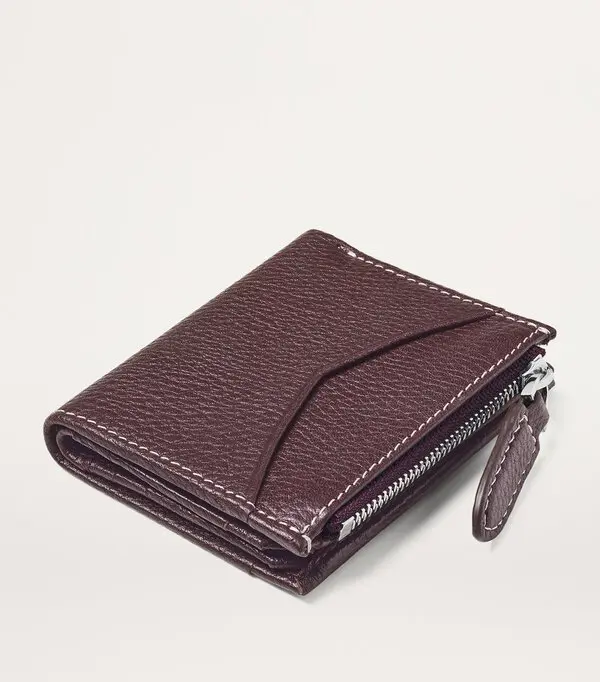 ASPINAL OF LONDON Leather Hudson Coin And Card Holder - Red