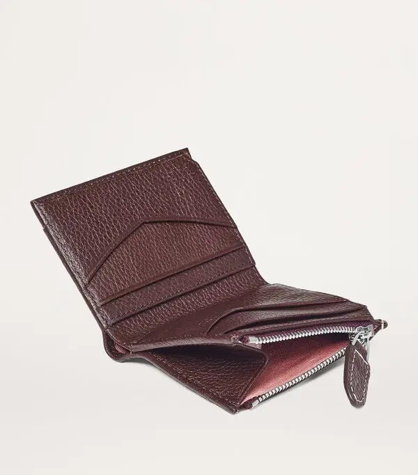 ASPINAL OF LONDON Leather Hudson Coin And Card Holder - Red
