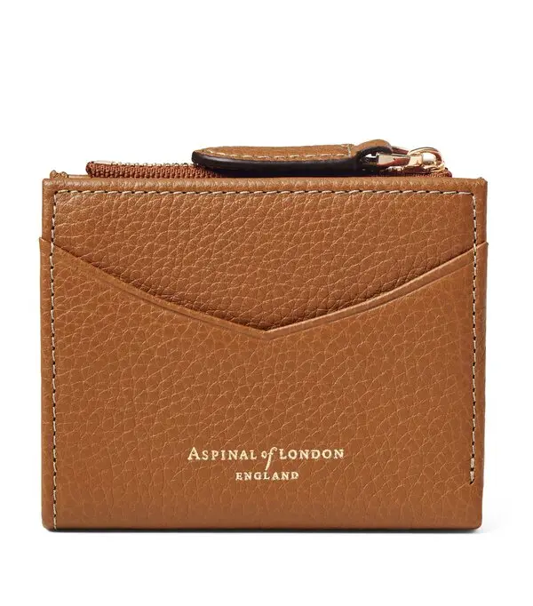 ASPINAL OF LONDON Leather Hudson Coin And Card Holder - Brown