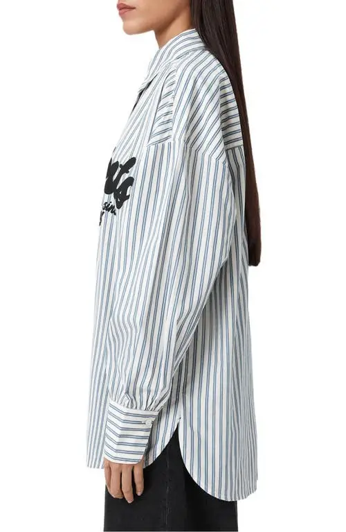 ALLSAINTS Adrianne Logo Longline Shirt