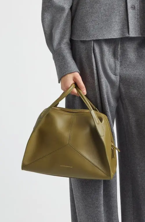 Victoria Beckham The Plié Top Handle Bag - Cactus Green